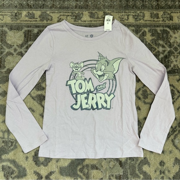 GAP | Shirts & Tops | Nwt Gap Kids Tom And Jerry Long Sleeve Shirt ...
